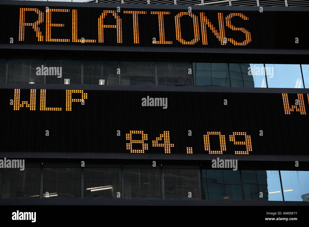 News ticker times square hi-res stock photography and images - Alamy