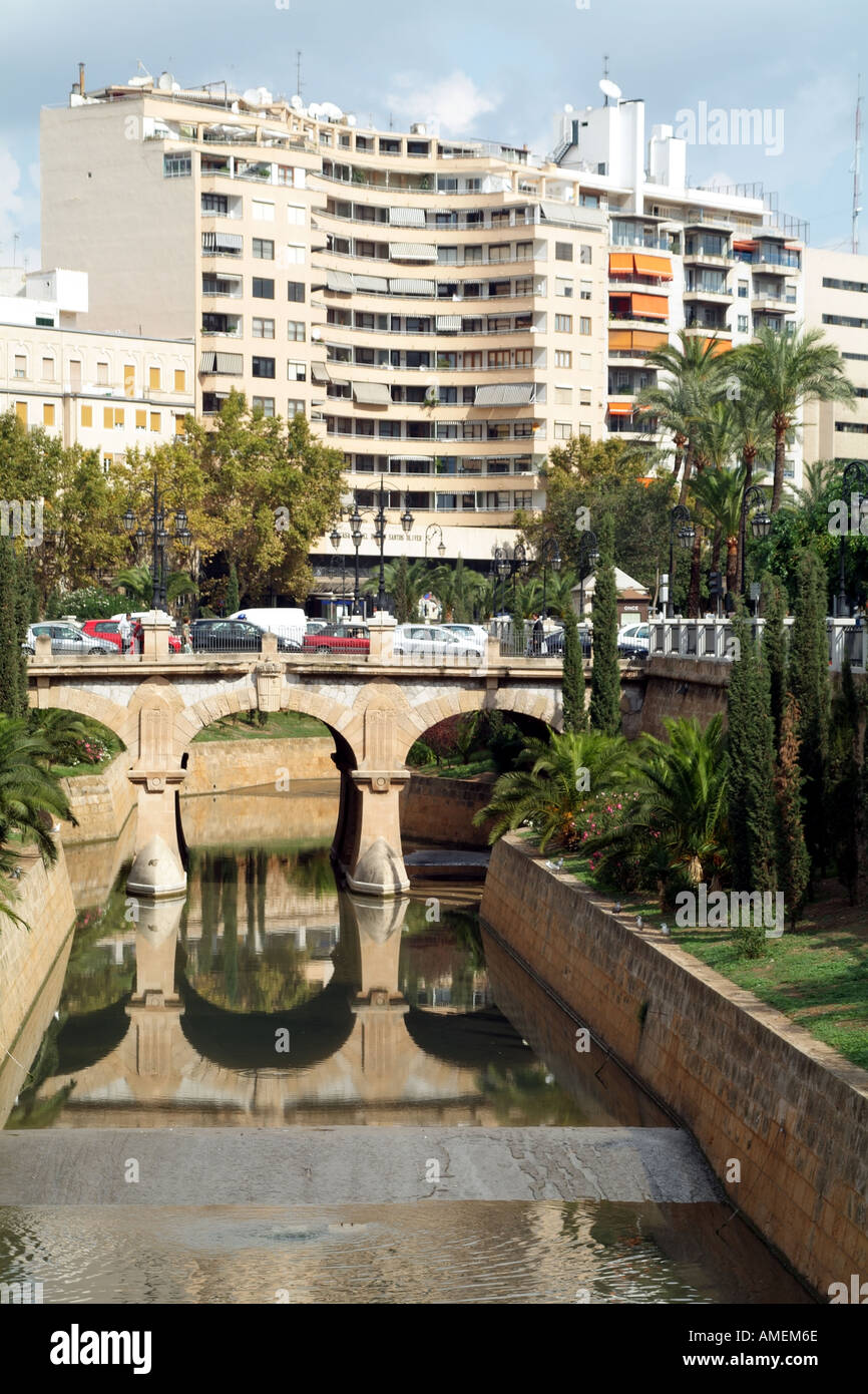Palma capital of Mallorca Balearic Islands Spain European waterway thro ...