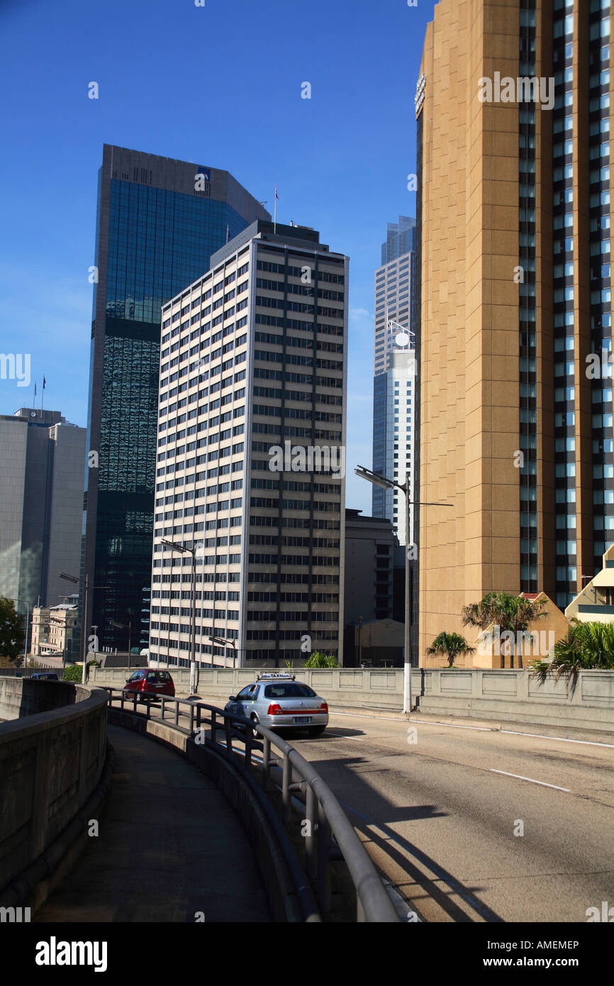 Commuter traffic on the concrete expressway - Cahill Expressway in ...