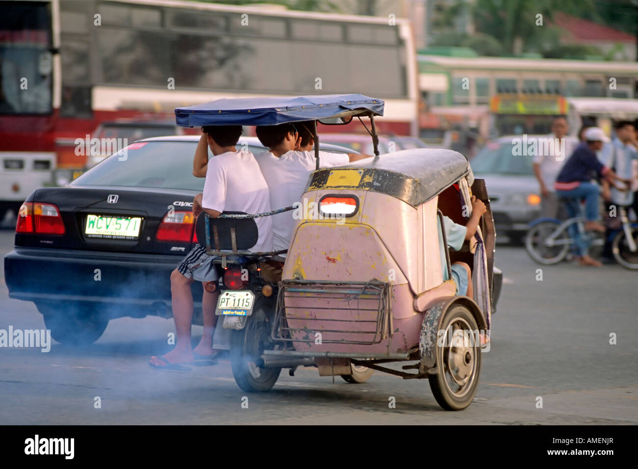 Manila traffic Philippines Stock Photo - Alamy