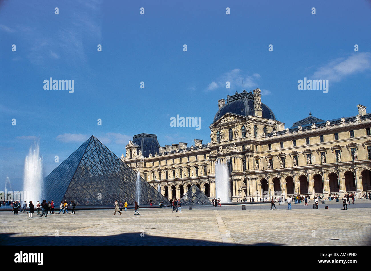 The Louvre its old and new aspects Its most recent addition the glass ...