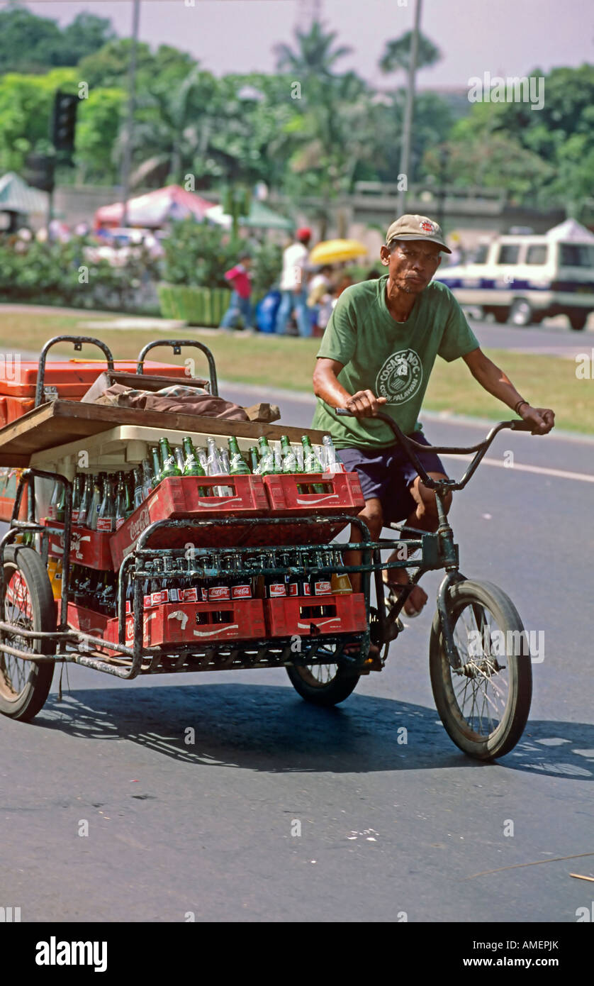 Bicycle taxi Manila Philippines Stock Photo - Alamy
