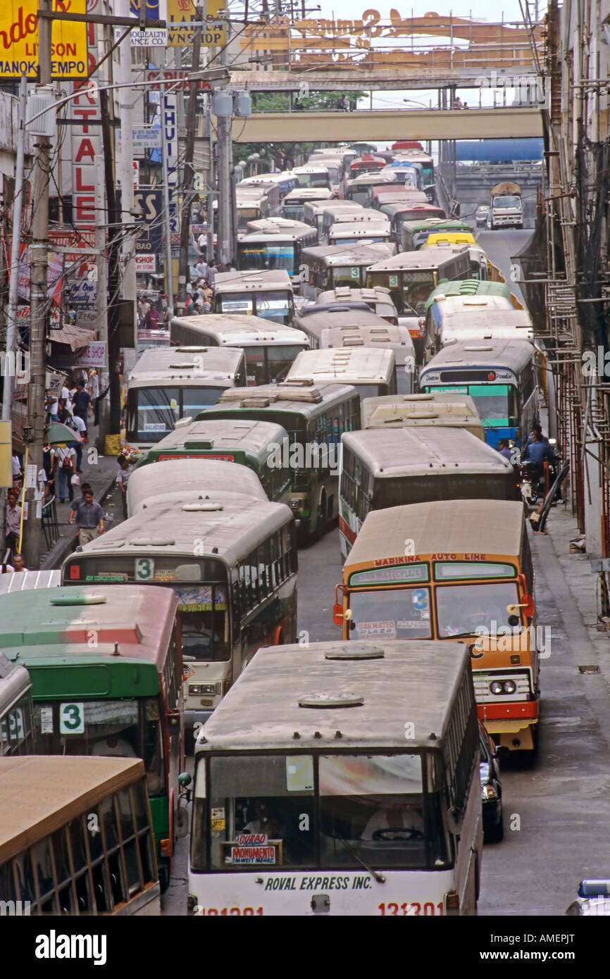 Traffic jam Manila Philippines Stock Photo - Alamy