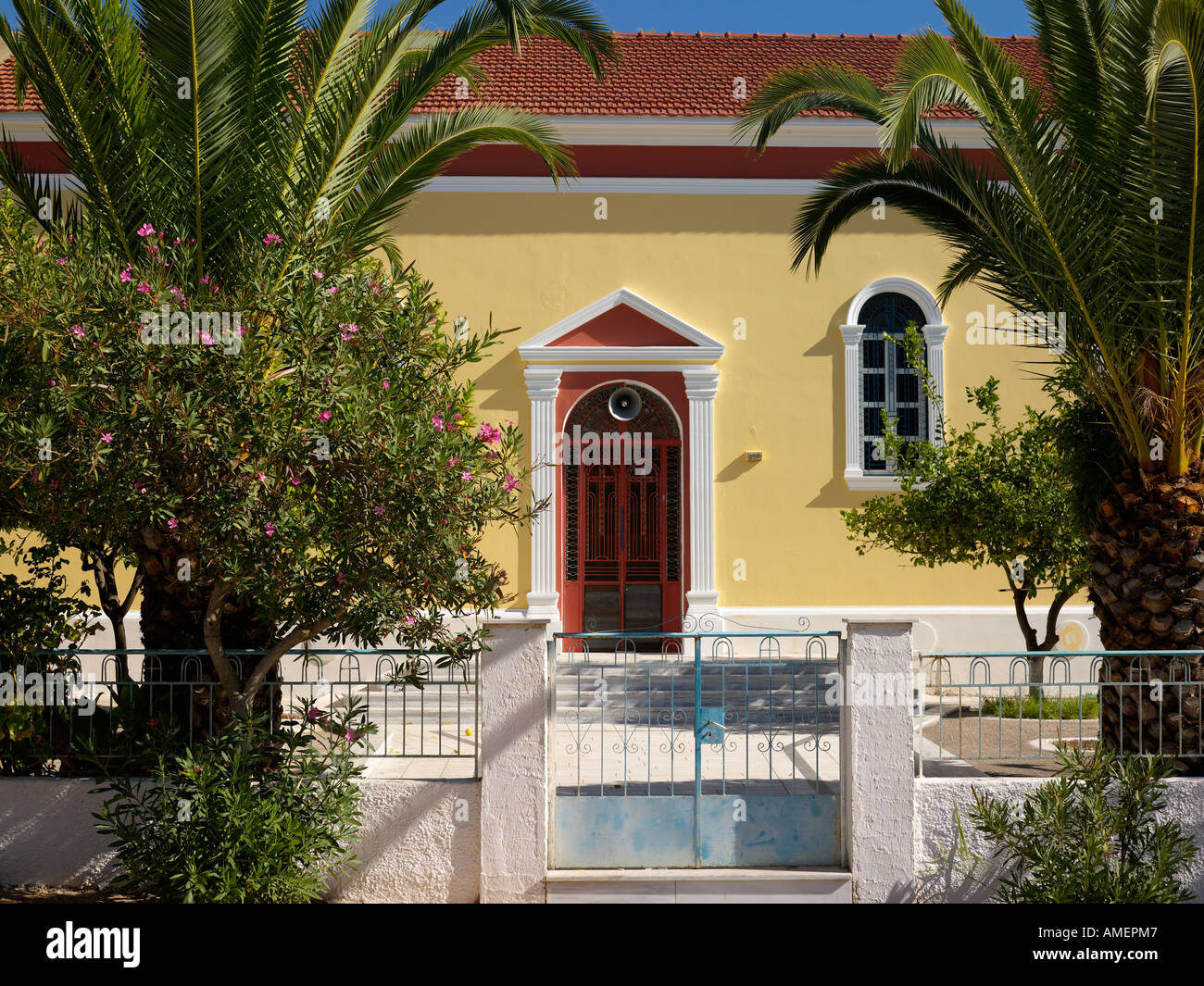 Kefalonia old church Stock Photo - Alamy