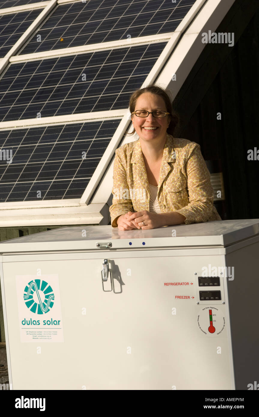 Cath Peasley of DULAS ENGINEERING Dyfi Eco park Machynlleth Powys with ...