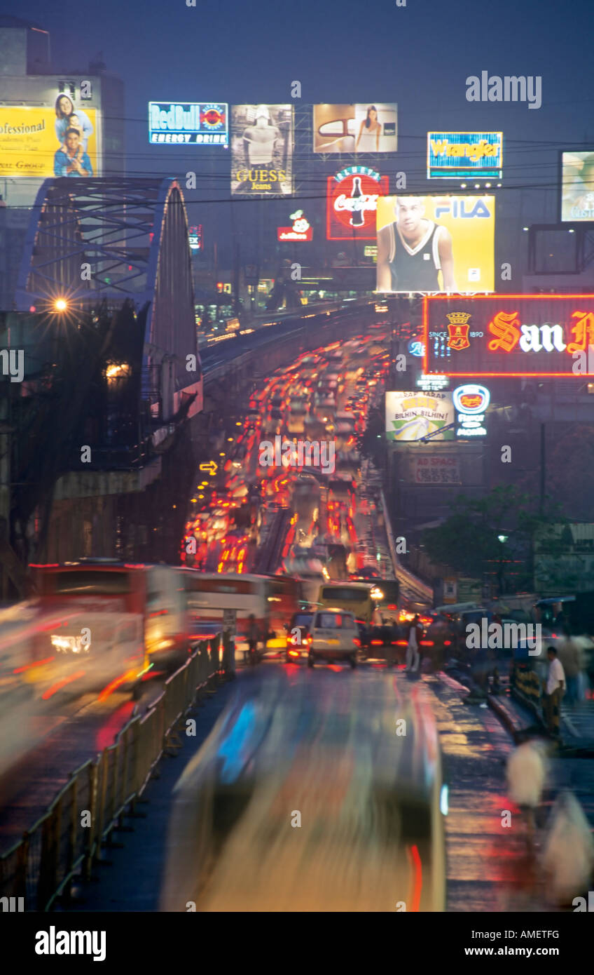 Traffic jam Manila Philippines Stock Photo - Alamy