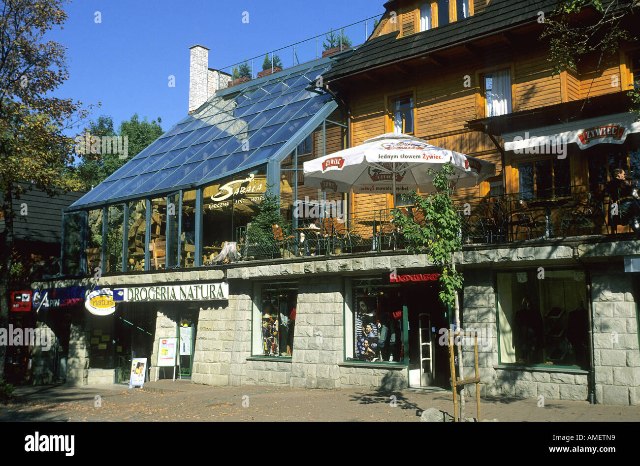Sabala restauration Krupowki Street in Zakopane, Poland Stock Photo - Alamy
