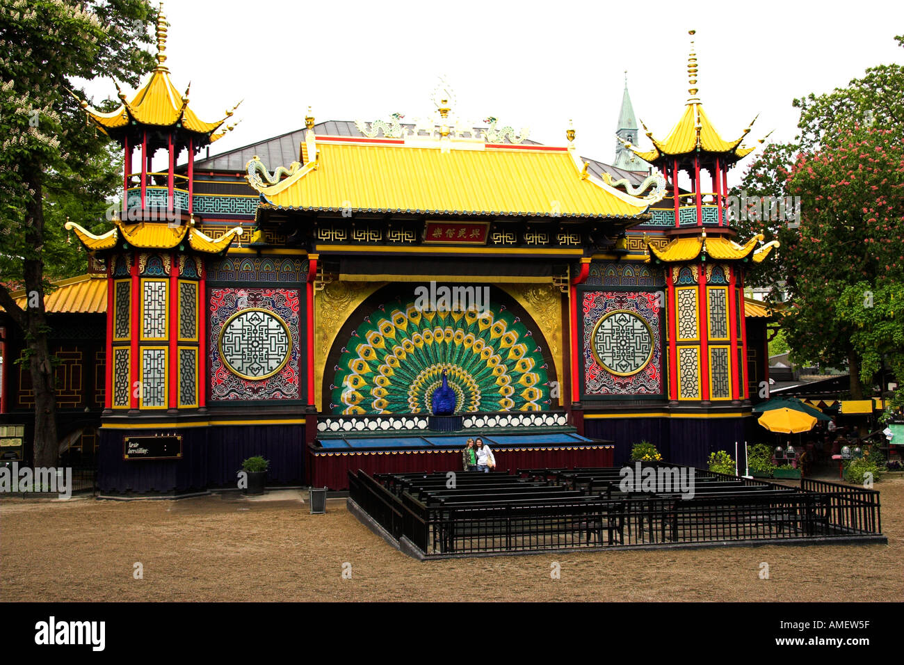 Chinese pavilion tivoli gardens copenhagen hi-res stock photography and ...