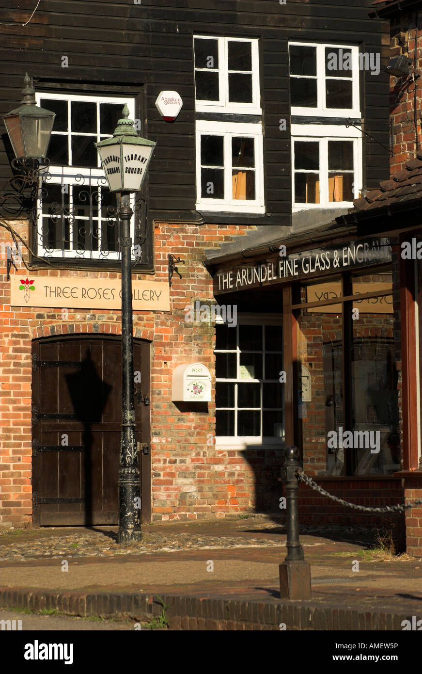 A street corner scene in Arundel, West Sussex Stock Photo - Alamy