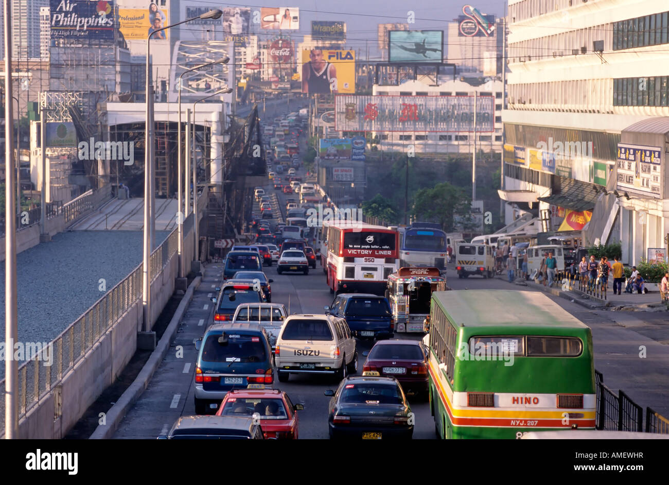 Traffic jam Manila Philippines Stock Photo - Alamy