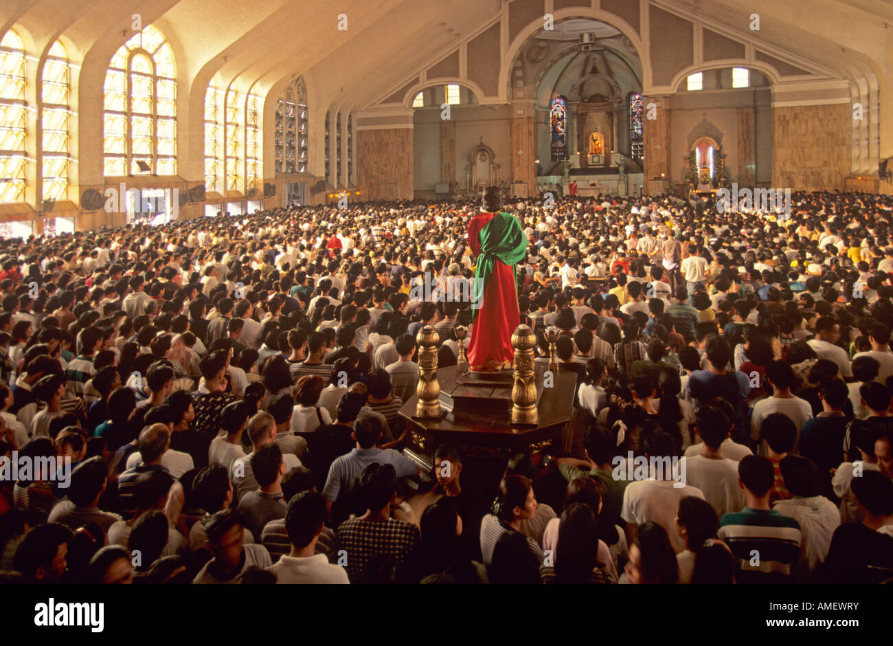 Interior Church of the Black Nazarene Quiapo Manila Philippines Stock ...