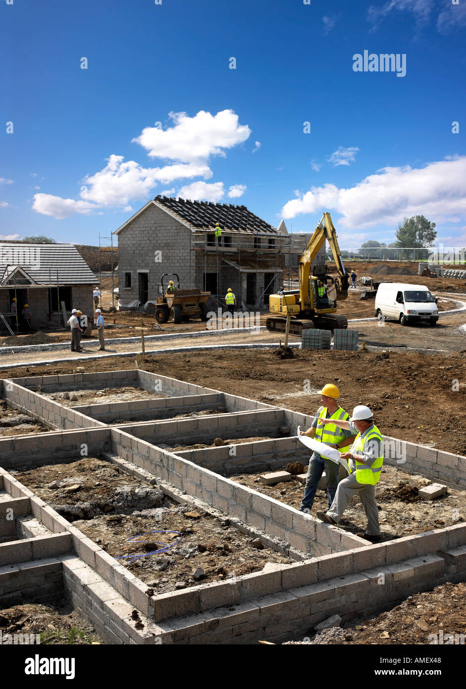 Construction site of new build hi-res stock photography and images - Alamy