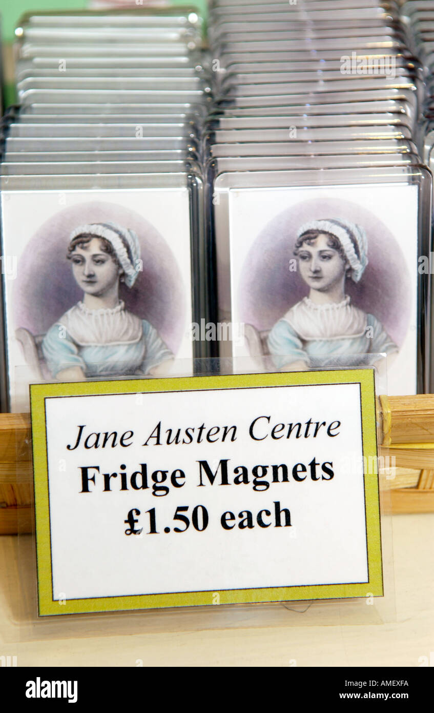 Jane Austen fridge magnet souvenirs for sale at The Jane Austen Centre ...