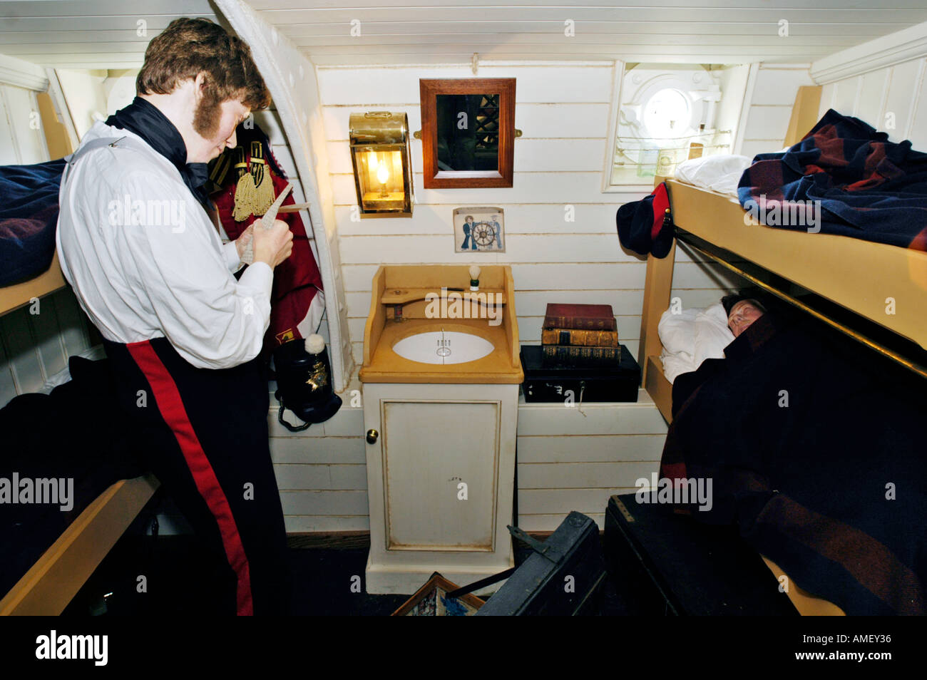 Passengers cabin on the SS Great Britain built by Victorian engineer ...
