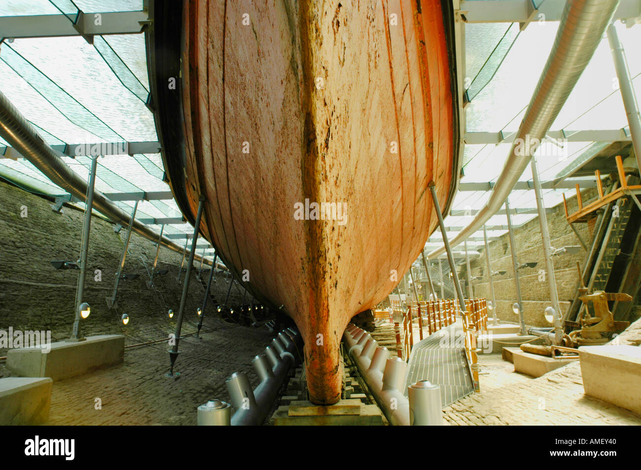 Hull the of SS Great Britain built by Victorian engineer Isambard ...