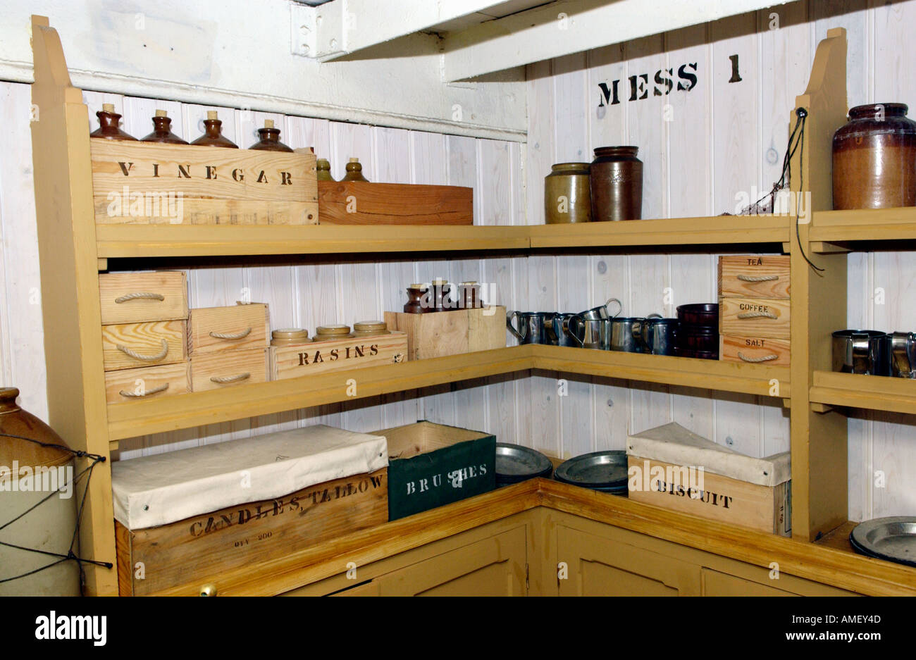 Restored mess area in SS Great Britain built by Victorian engineer ...