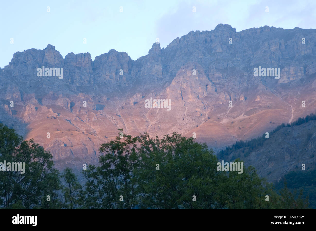 Sunset on Nebius Stock Photo - Alamy