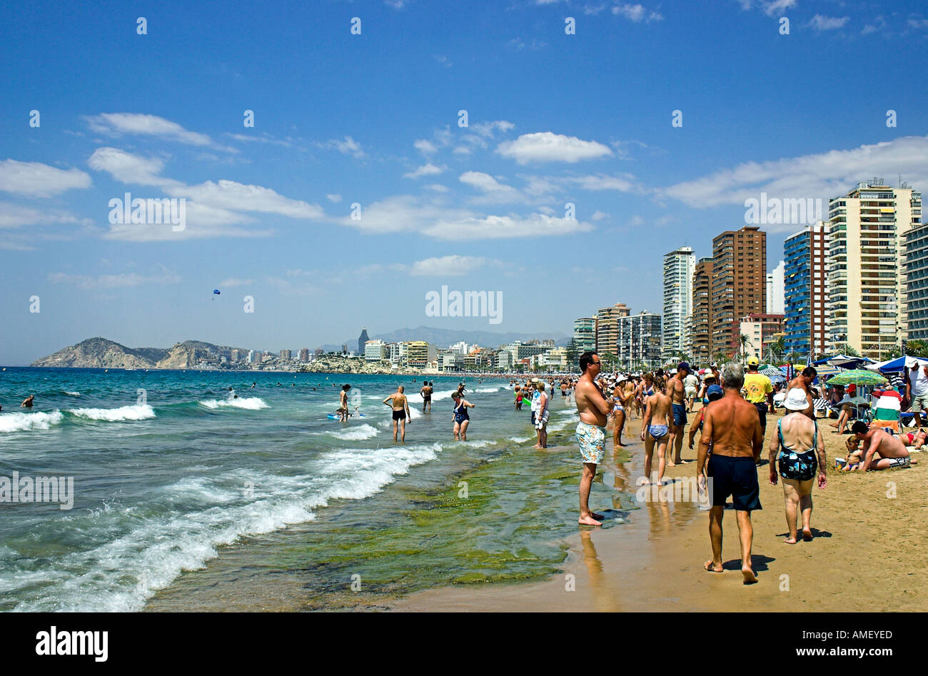 Benidorm Beach Costa Blanca Stock Photo - Alamy