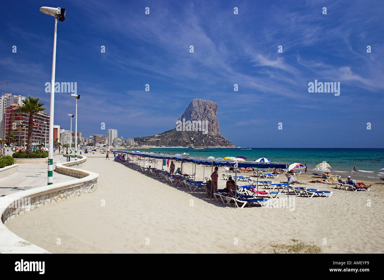 Calpe Beach Costa Blanca Spain Stock Photo - Alamy