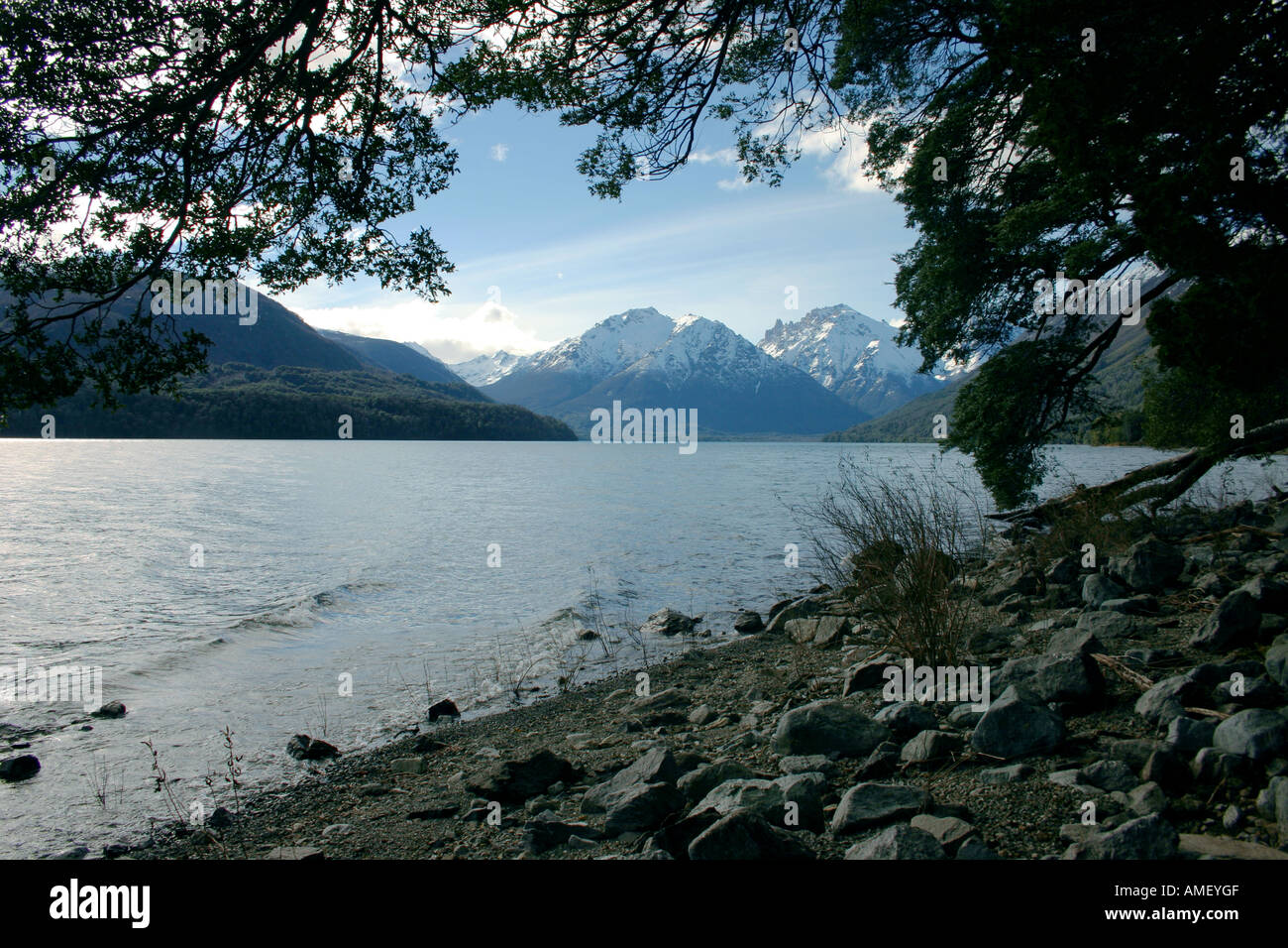 Lago Gutierrez Lake Gutierrez near Bariloche Rio Negro Argentina taken ...