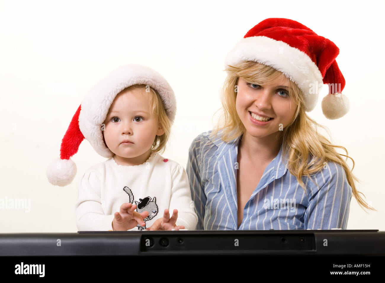 Singing Christmas songs Stock Photo - Alamy
