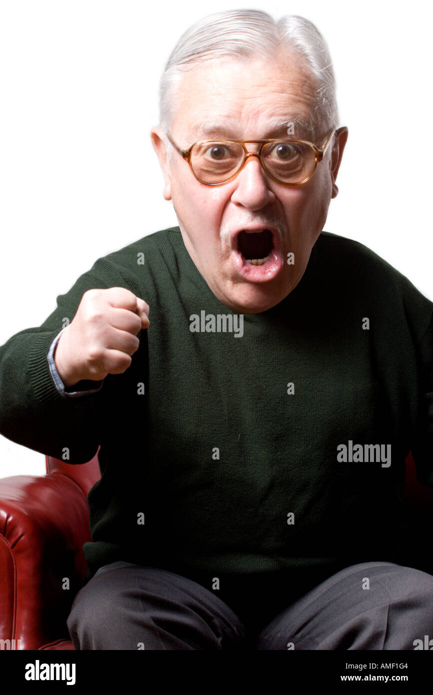Cartoon man shouting yes hi-res stock photography and images - Alamy