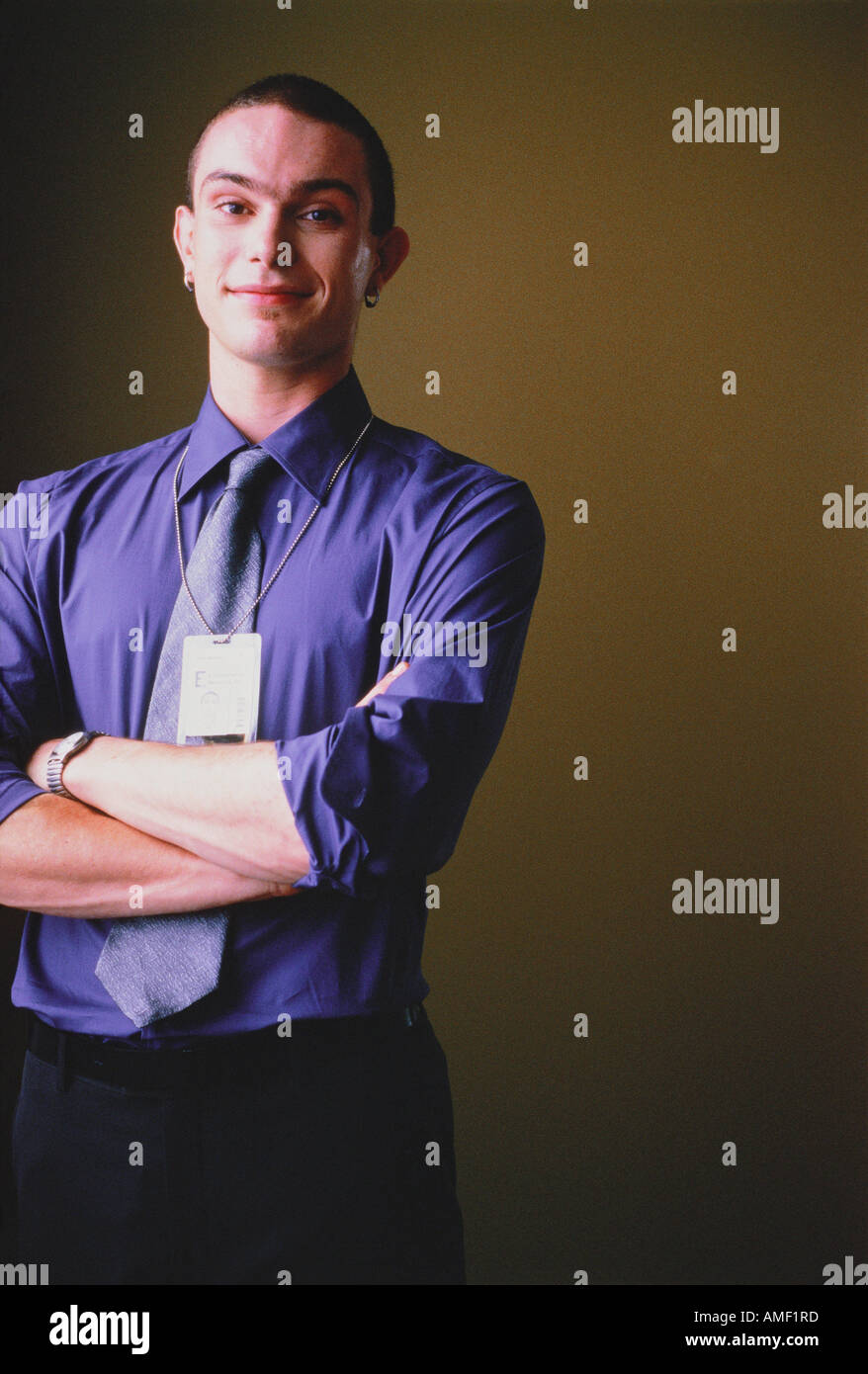 Man with id card hi-res stock photography and images - Alamy