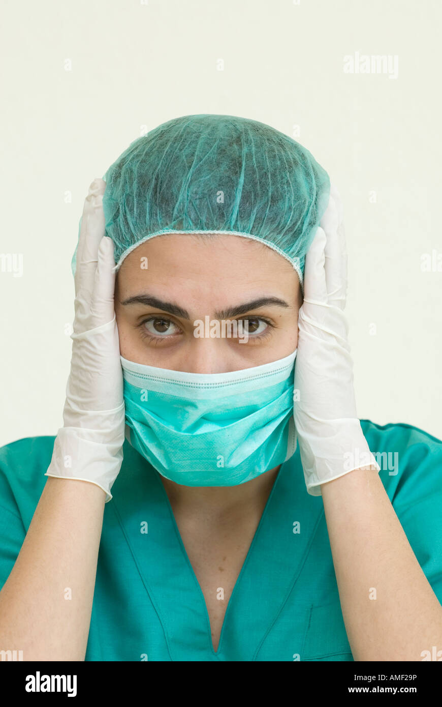frustrated female surgeon doctor Stock Photo - Alamy