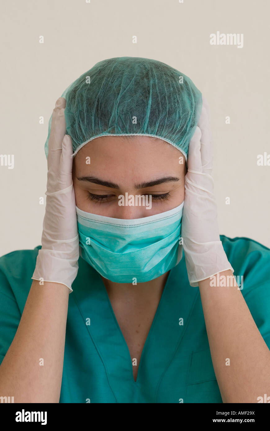Asian female doctor scared hi-res stock photography and images - Alamy