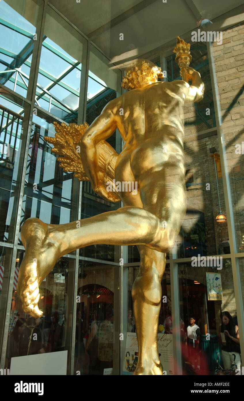 Golden Boy at Forks Stock Photo - Alamy