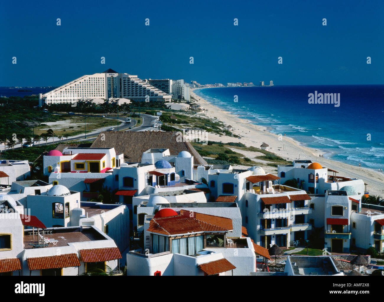 Hotel Area and Beach Cancun, Quintana Roo, Mexico Stock Photo - Alamy