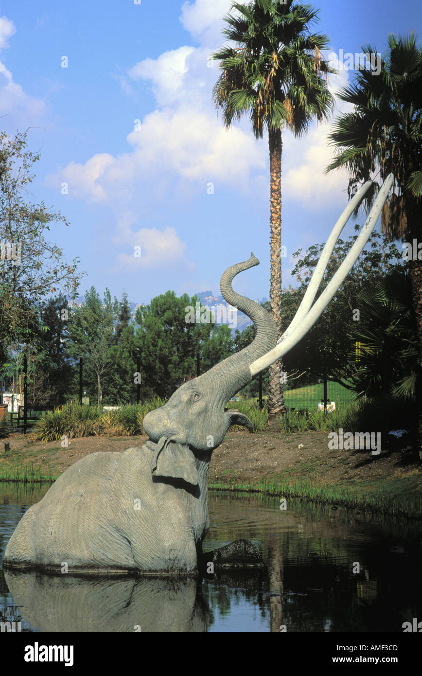 La Brea Tar Pits George C Page Museum Los Angeles California Stock ...