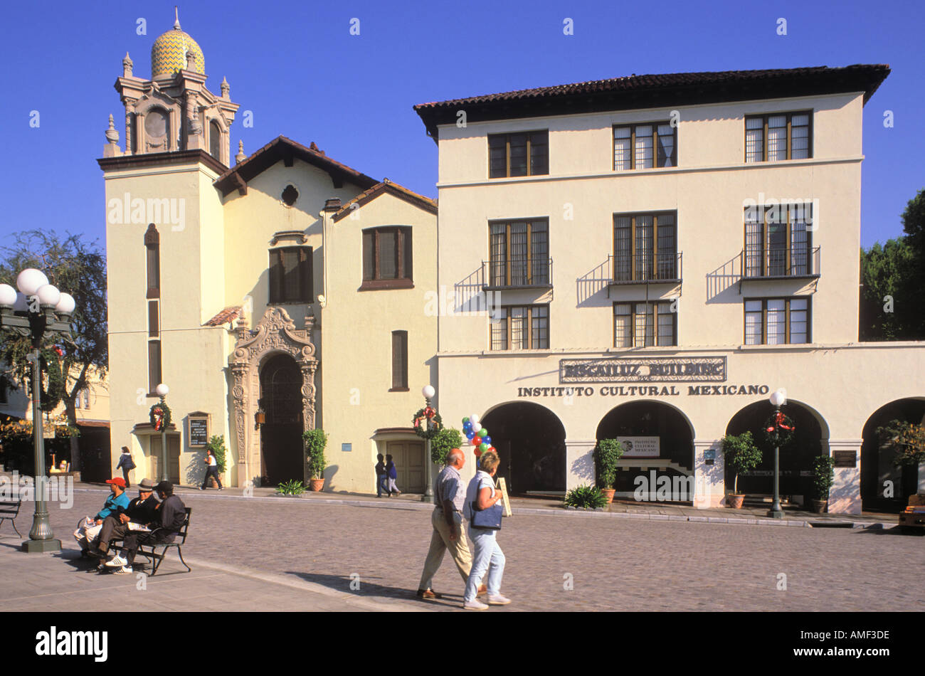 Old Plaza El Pueblo de Los Angeles Olivera Street California Stock ...