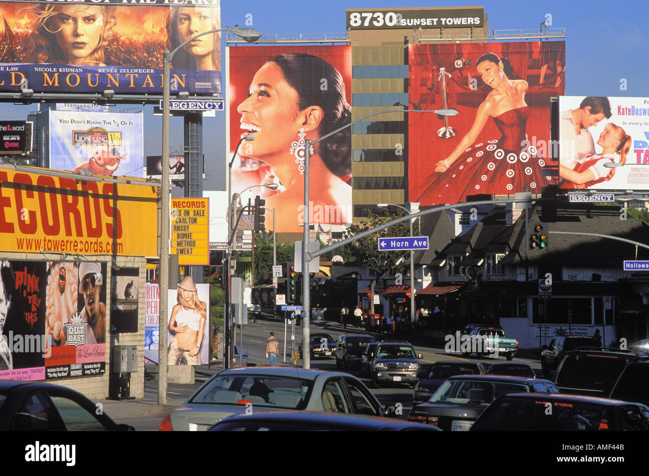 Sunset Strip Sunset Boulevard West Hollywood Los Angeles California ...
