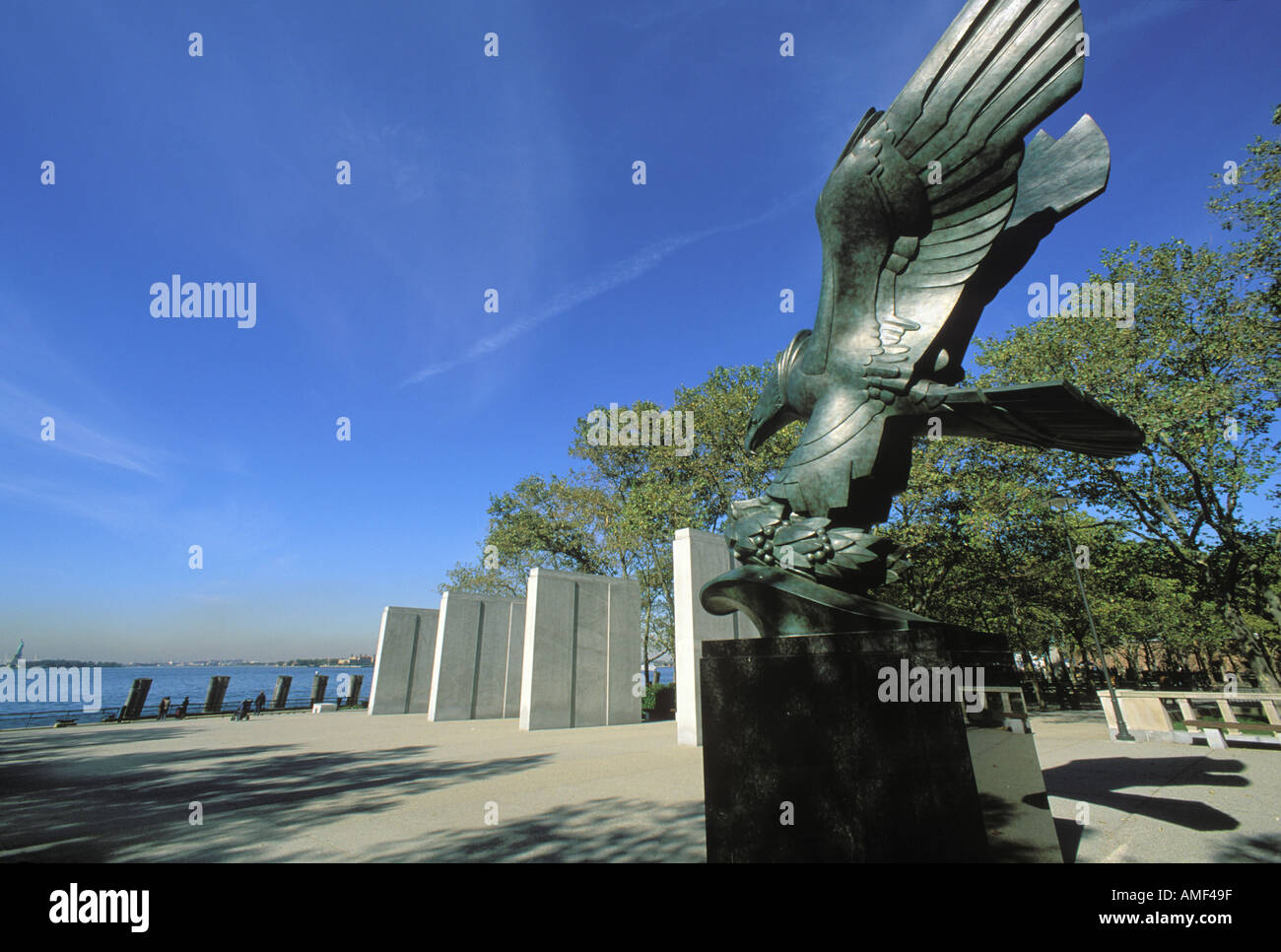 Battery Park World War II Memorial Manhattan New York Stock Photo - Alamy