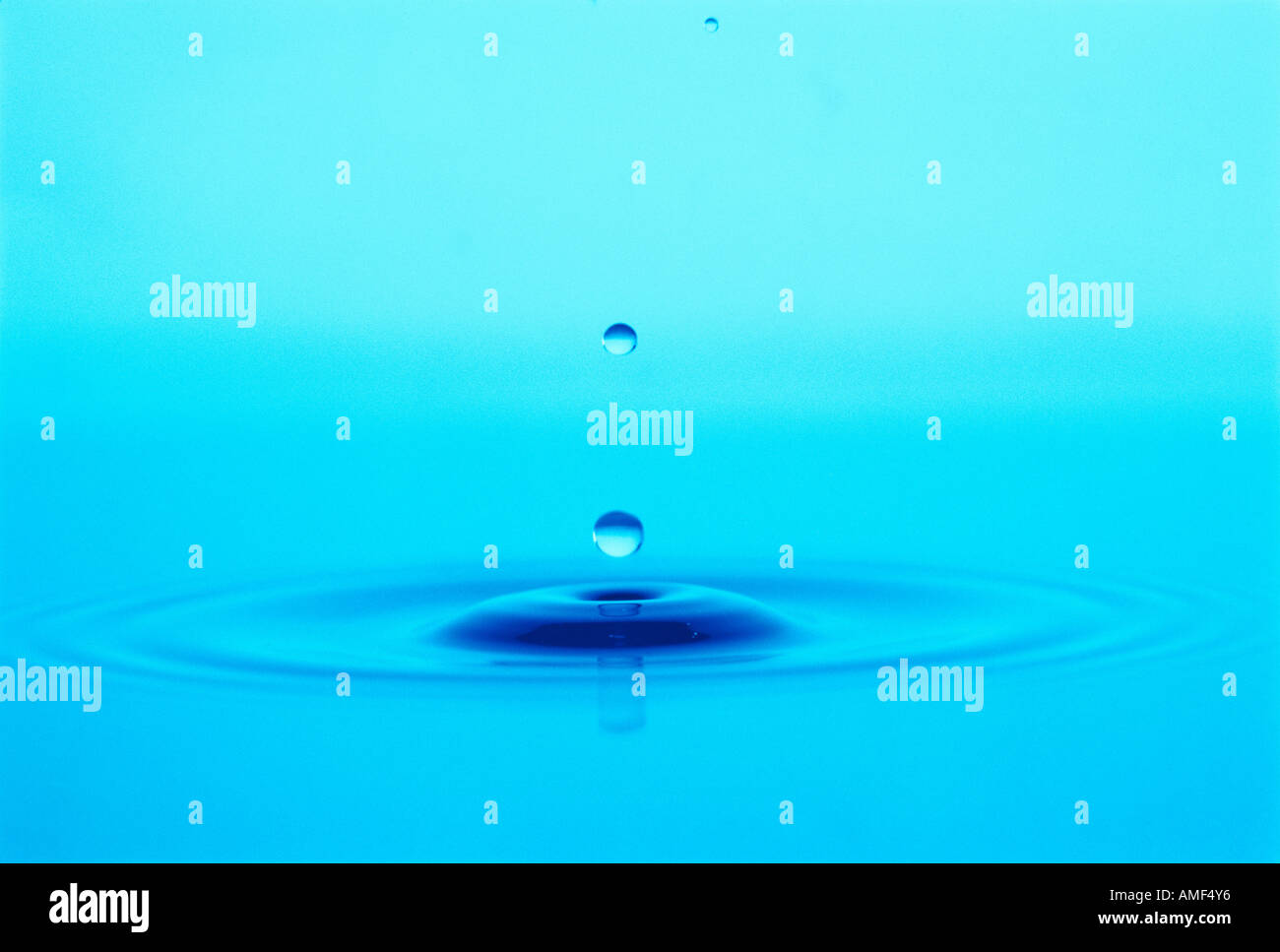Water Drop and Ripples Stock Photo - Alamy