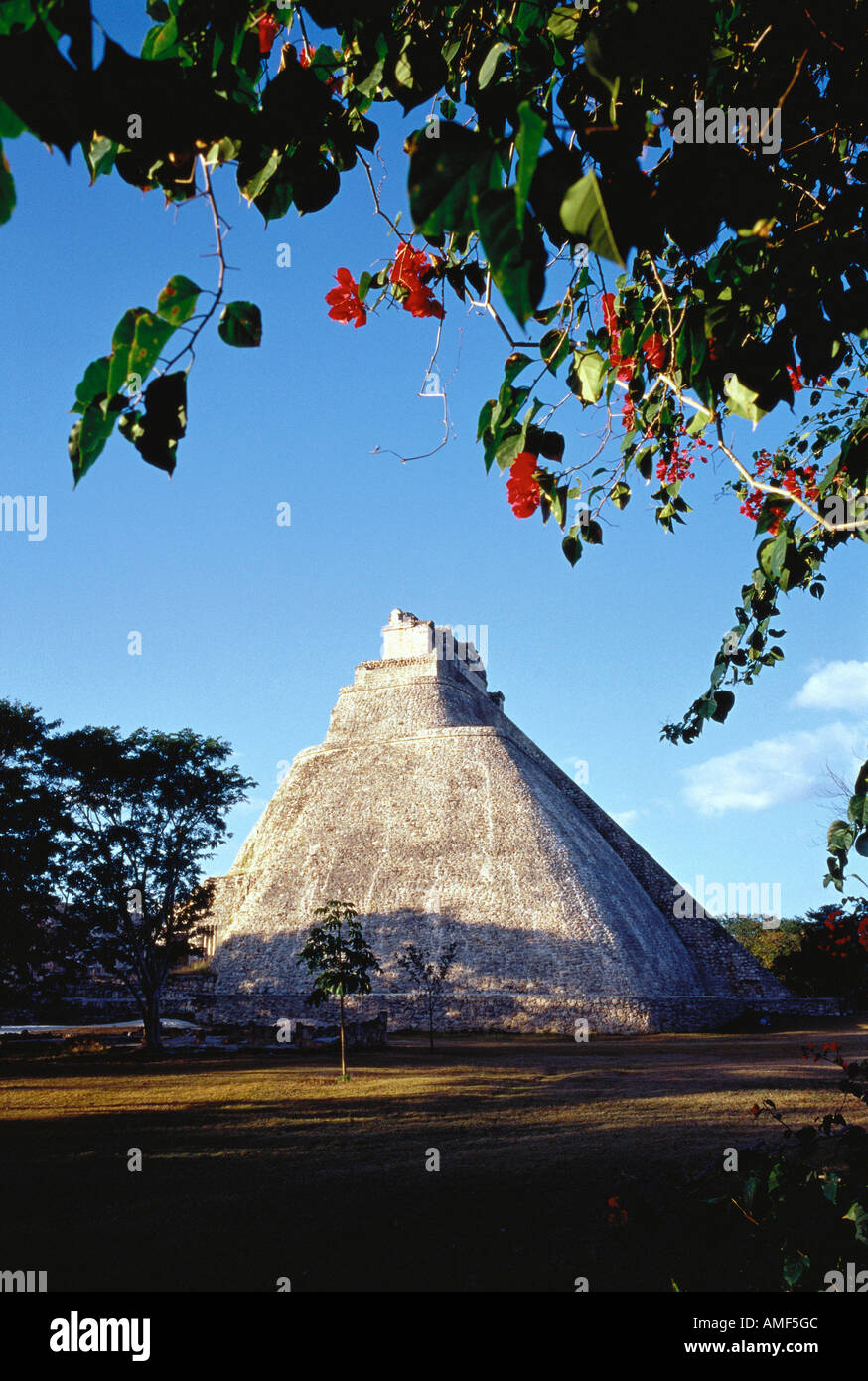 Pyramid of the Magician Uxmal Ruins, Yucatan, Mexico Stock Photo - Alamy