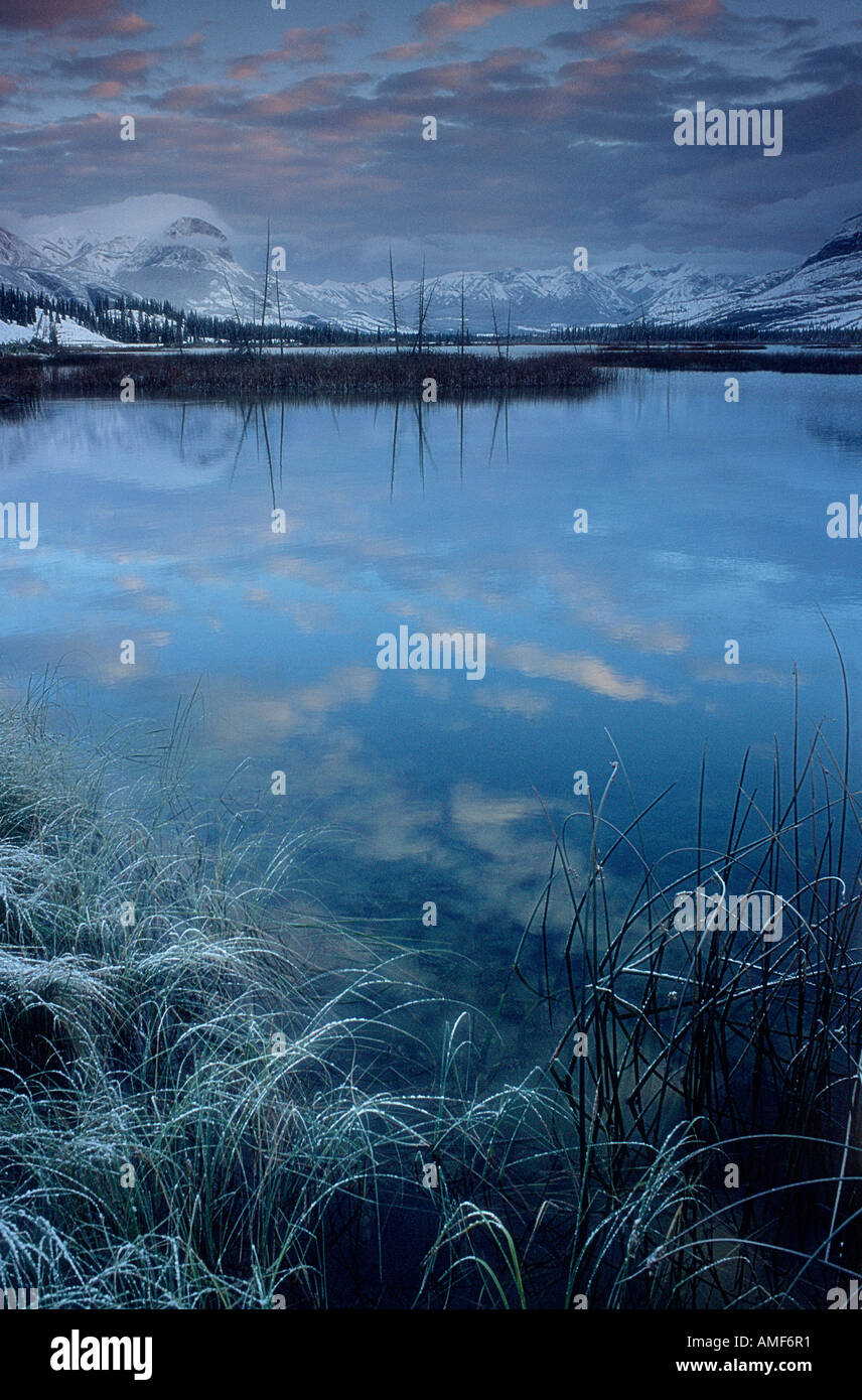 Overview of Talbot Lake and Mountains, Jasper National Park, Alberta ...