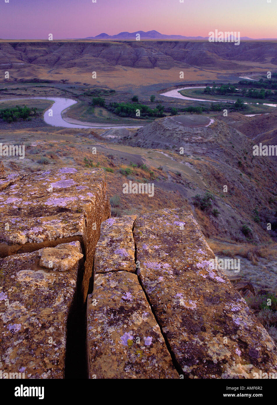 Overview of Landscape at Sunset, Milk River Canyon, near Aden, Southern ...