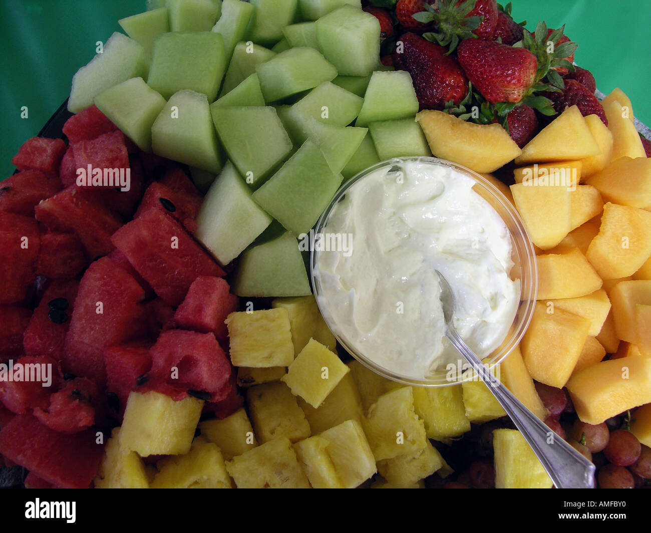 Fruits and Dip Stock Photo - Alamy