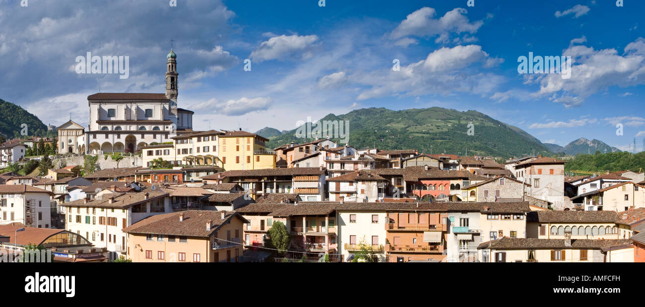 panoramic of vertova city Stock Photo - Alamy