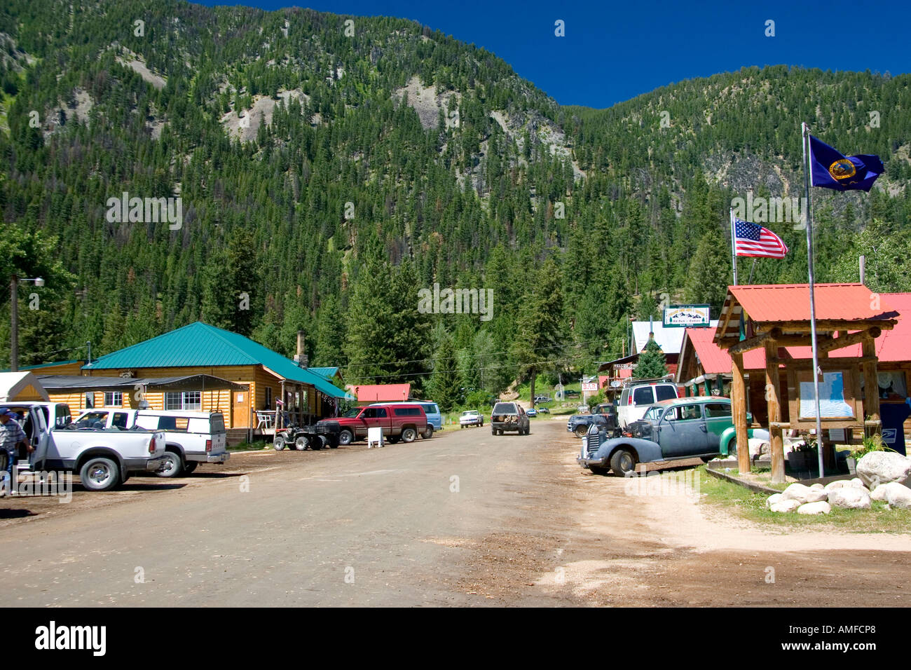 The small town of Yellow Pine, Idaho Stock Photo - Alamy