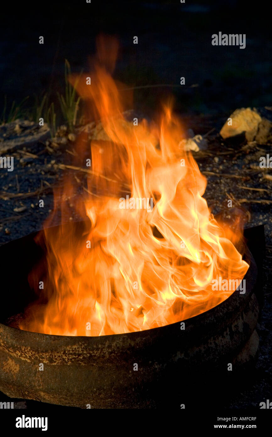 Fire burning in a controlled environment Stock Photo - Alamy