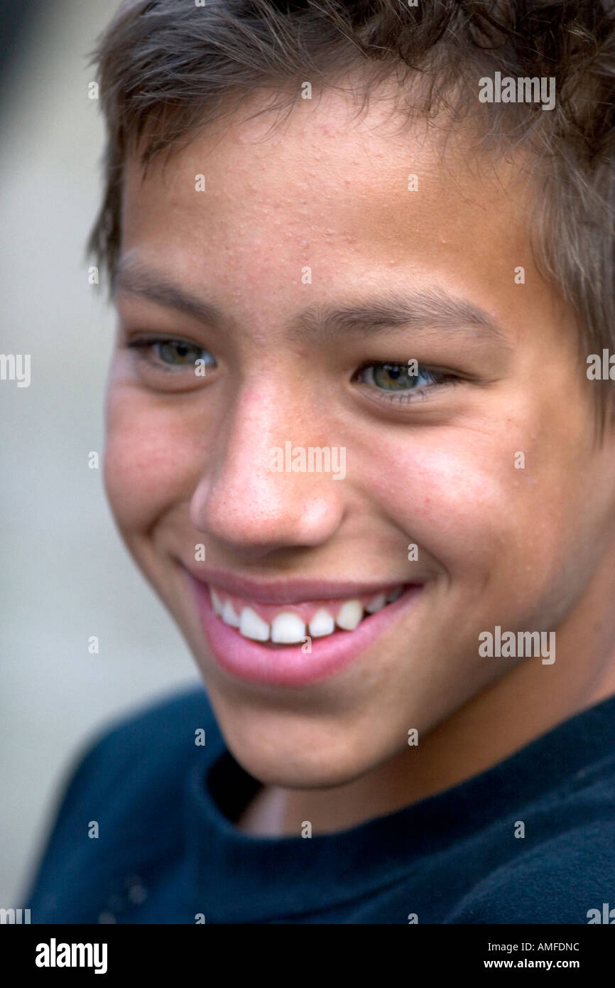 Portrait of hispanic teen boy Stock Photo - Alamy