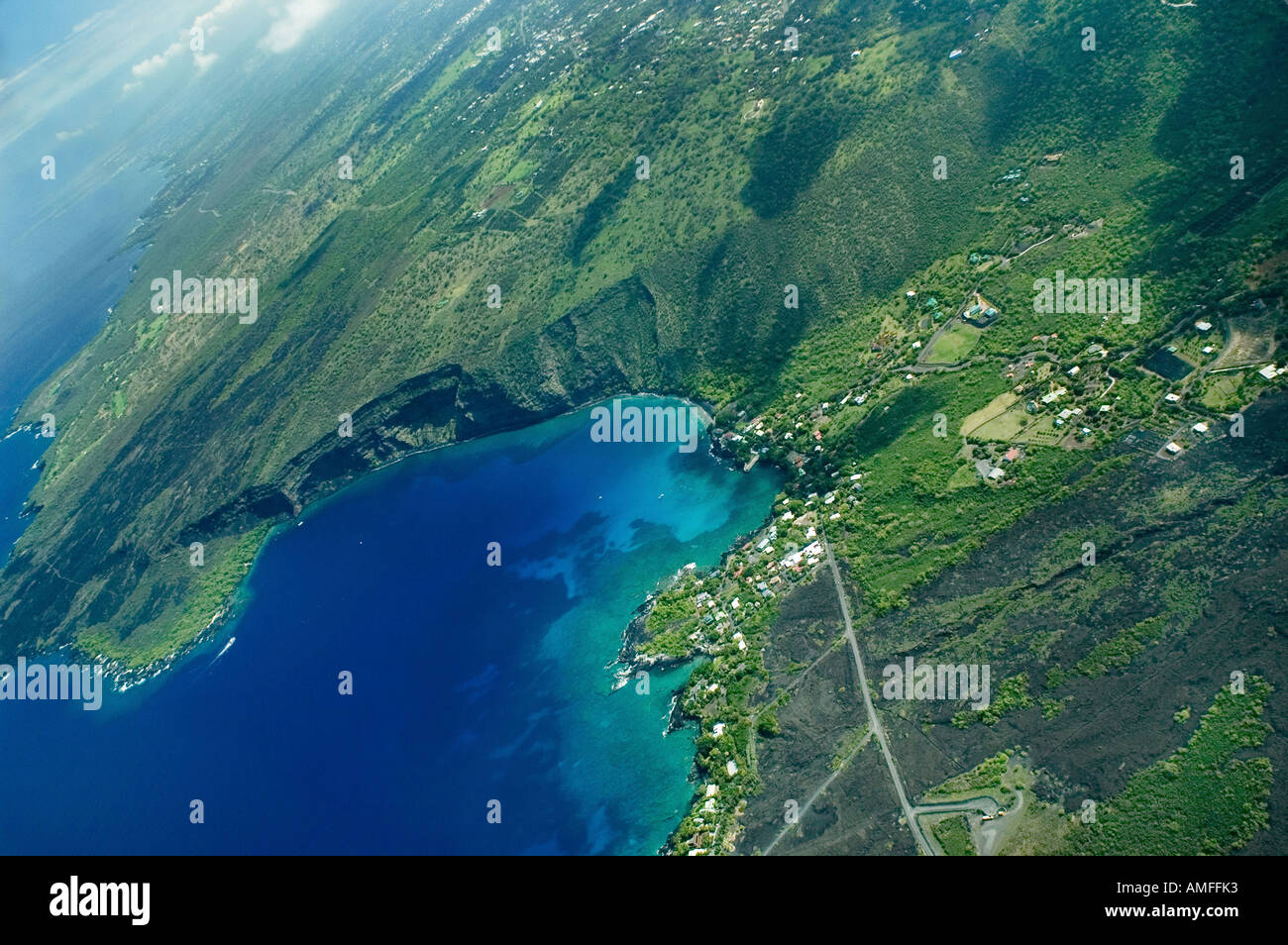 Aerial captain cook bay surf hi-res stock photography and images - Alamy