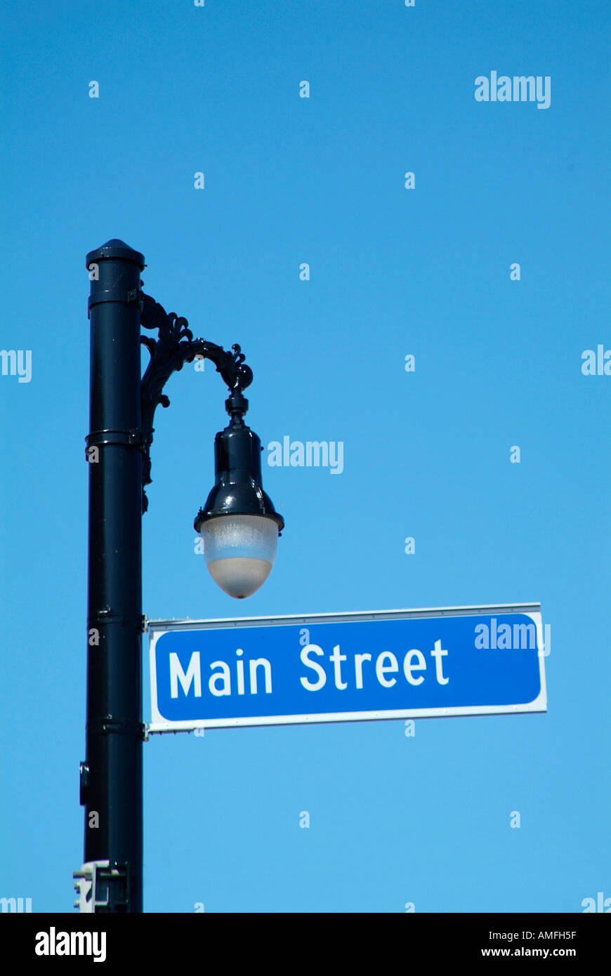 Street sign showing Main Street USA Stock Photo - Alamy