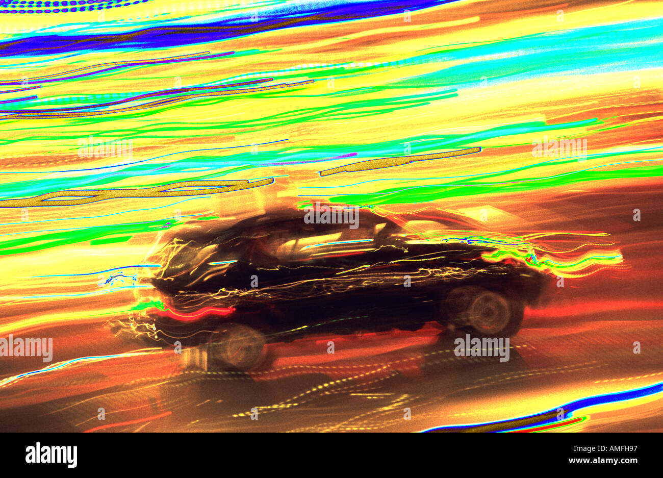 Car ride at night hi-res stock photography and images - Alamy