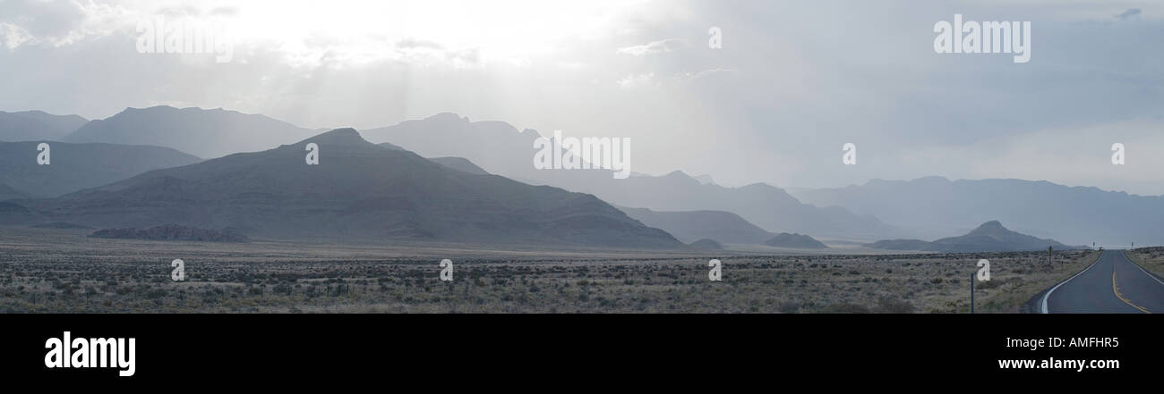 Utah/Nevada landscape panorama Stock Photo - Alamy