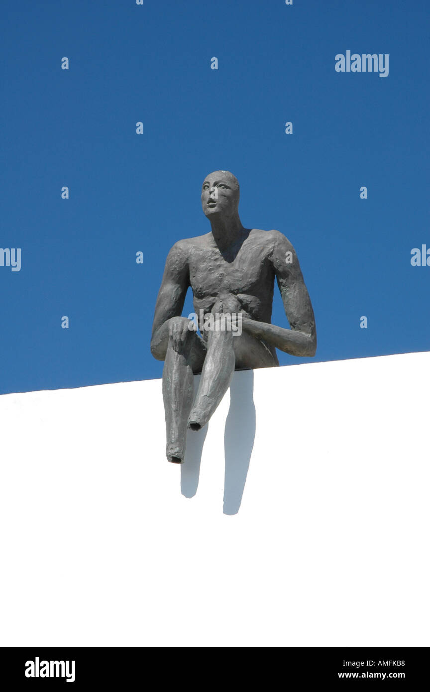 Greece santorini fira sculpture hi-res stock photography and images - Alamy