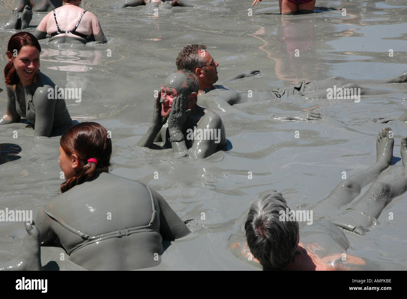 Mud baths at Dalyan in Turkey Stock Photo - Alamy